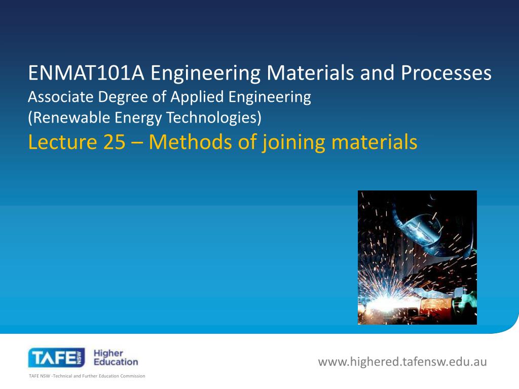 PPT - Methods of joining materials PowerPoint Presentation, free ...