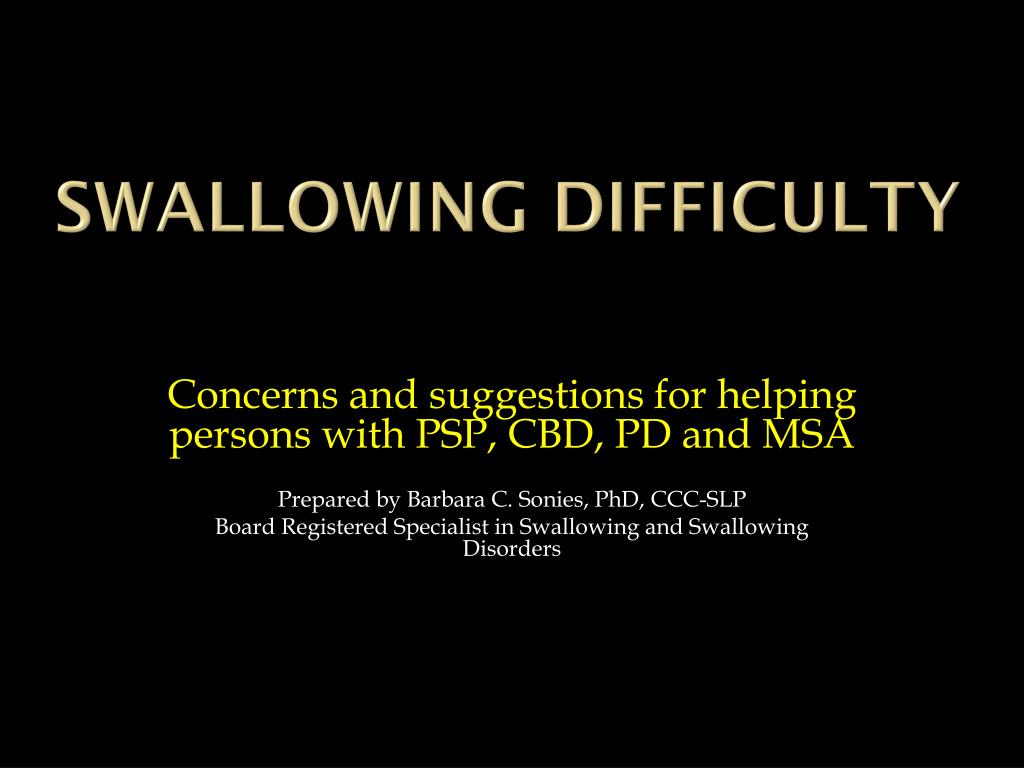 PPT - Swallowing difficulty PowerPoint Presentation, free download - ID ...