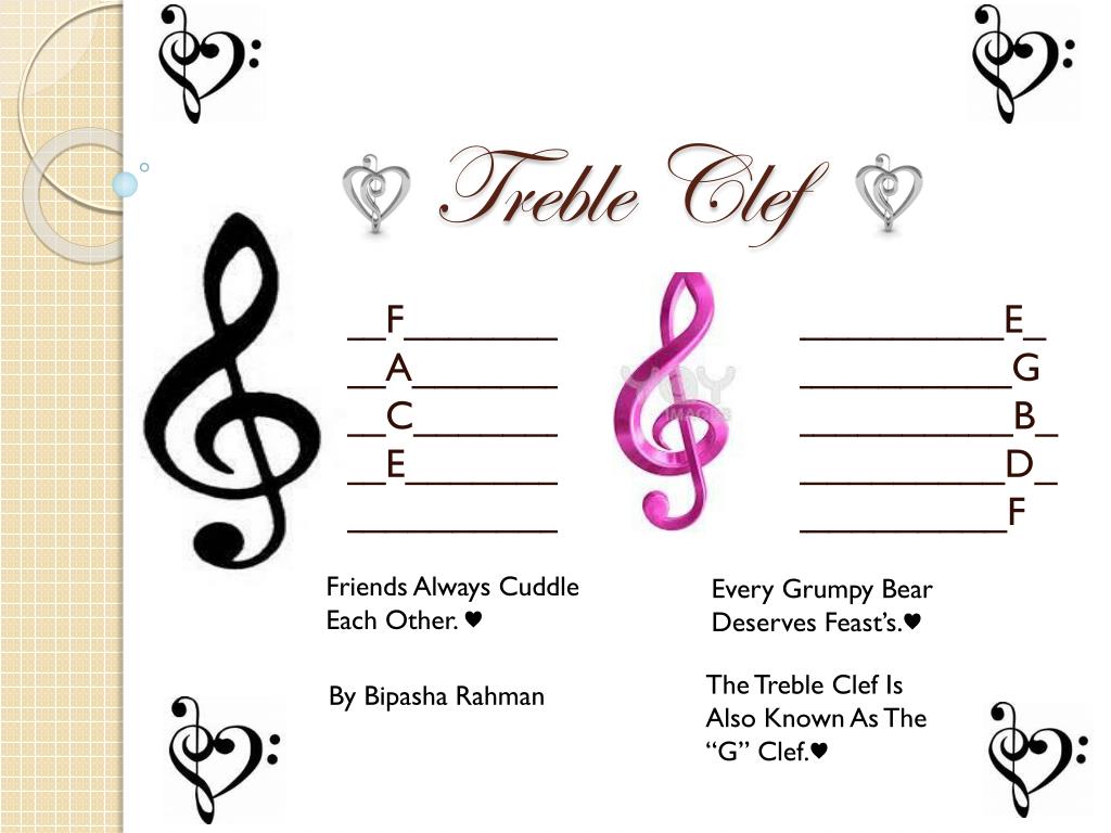 PPT - Treble Clef PowerPoint Presentation, free download - ID:2135056