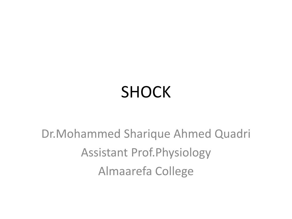 PPT - SHOCK PowerPoint Presentation, free download - ID:2135067