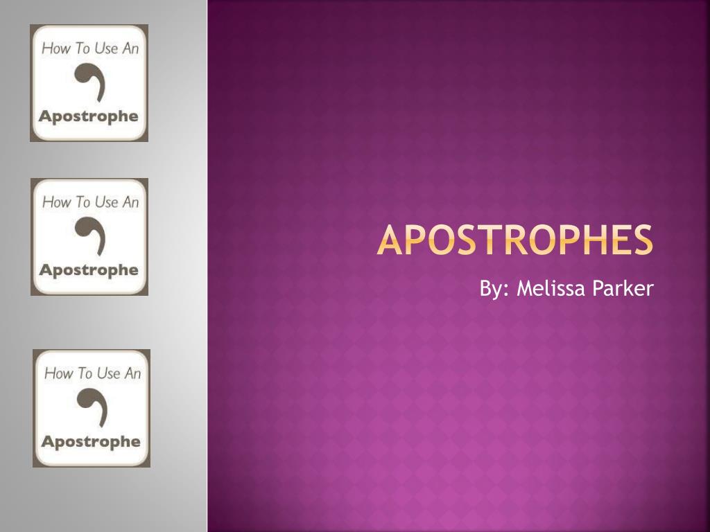 PPT - Apostrophes PowerPoint Presentation, free download - ID:2135917