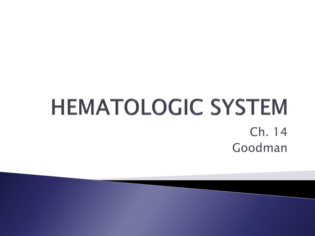 PPT - HEMATOLOGIC SYSTEM PowerPoint Presentation, free download - ID ...