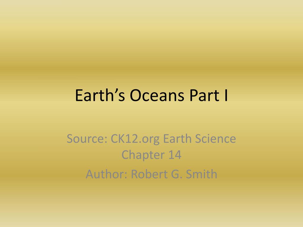 PPT - Earth’s Oceans Part I PowerPoint Presentation, free download - ID ...