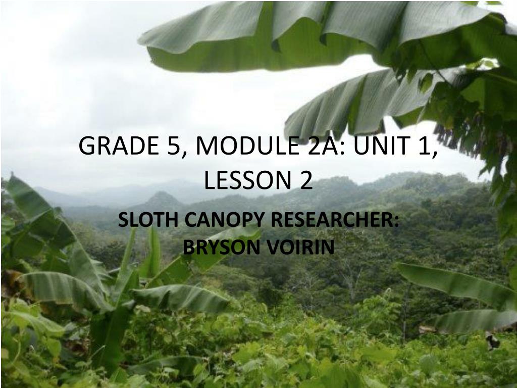 PPT - GRADE 5, MODULE 2A: UNIT 1, LESSON 2 PowerPoint Presentation ...