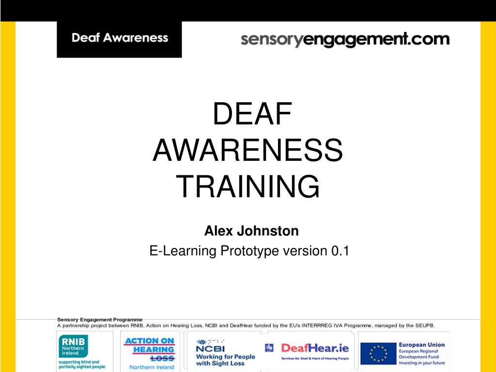 PPT - DEAF AWARENESS TRAINING PowerPoint Presentation, free download ...