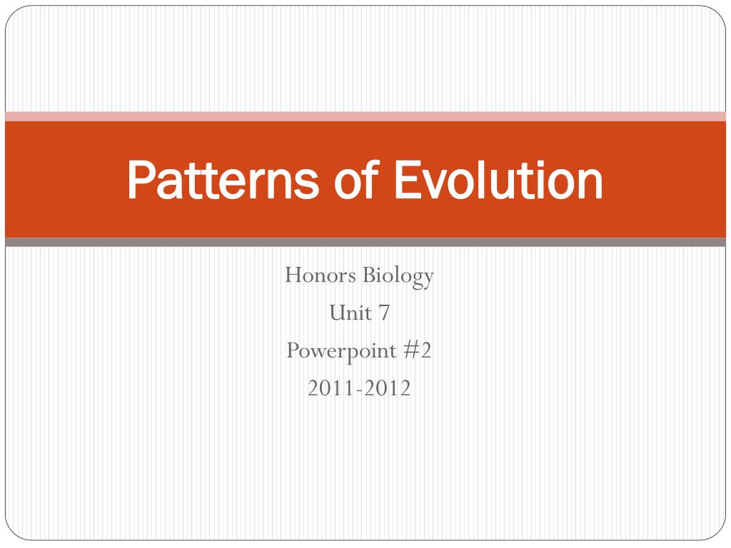 PPT - Patterns of Evolution PowerPoint Presentation, free download - ID ...