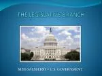 PPT - The Legislative Branch PowerPoint Presentation, free download - ID:7018700