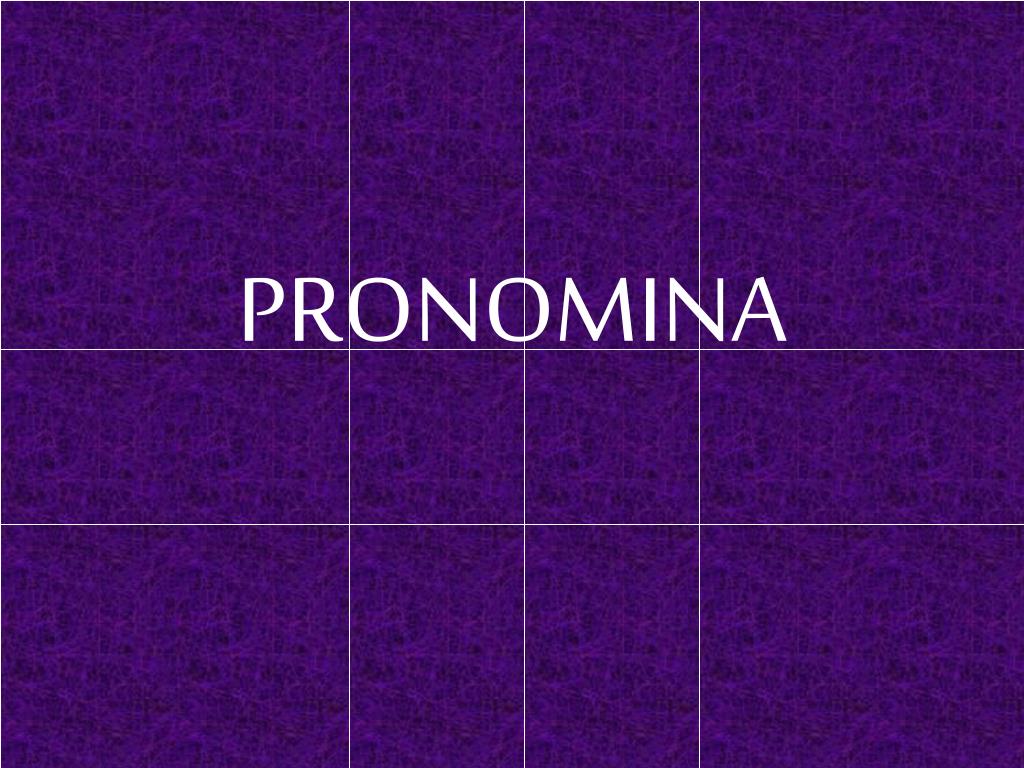 PPT - PRONOMINA PowerPoint Presentation, free download - ID:2147089