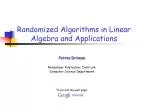 PPT - APPLICATIONS OF LINEAR ALGEBRA IN CIVIL ENGINEERING PowerPoint Presentation - ID:8966968