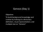 PPT - Genesis, chapter 1 PowerPoint Presentation, free download - ID ...