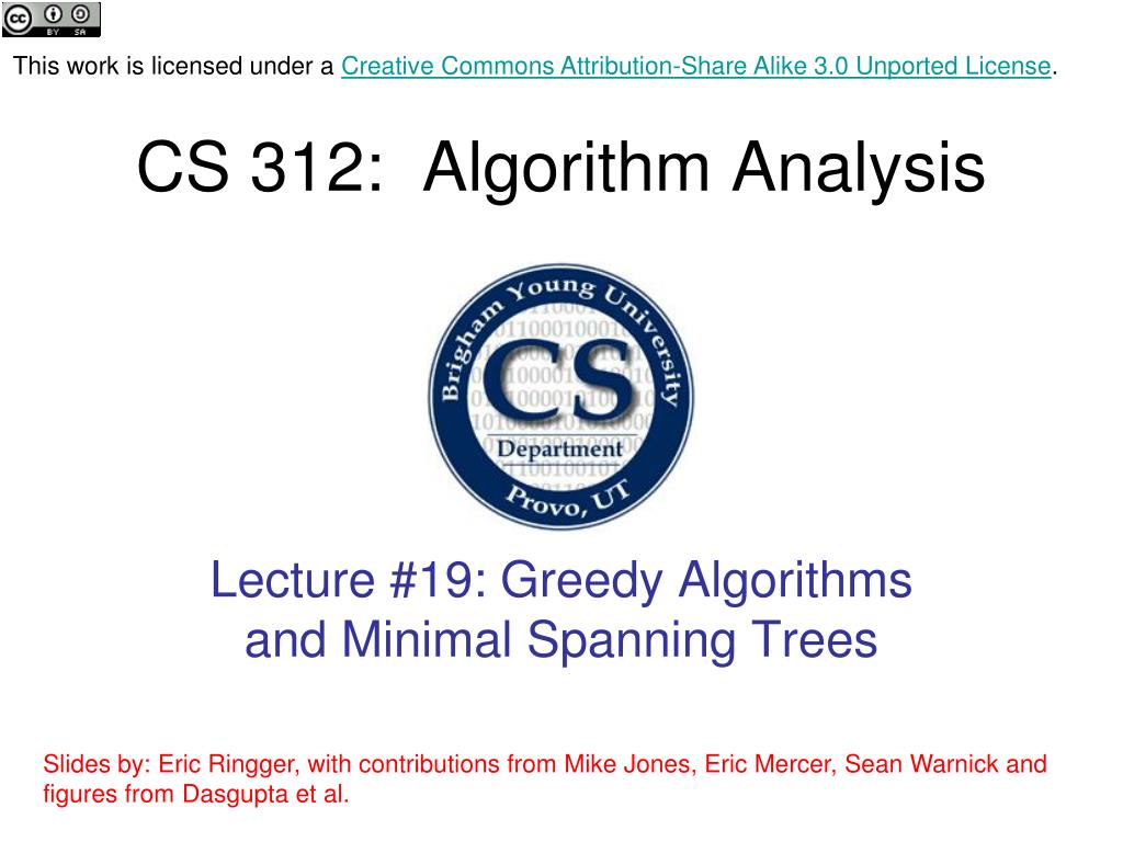 PPT - CS 312: Algorithm Analysis PowerPoint Presentation, free download ...