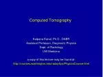 PPT - PAM2003 Lecture 5: Computed Tomography II PowerPoint Presentation ...