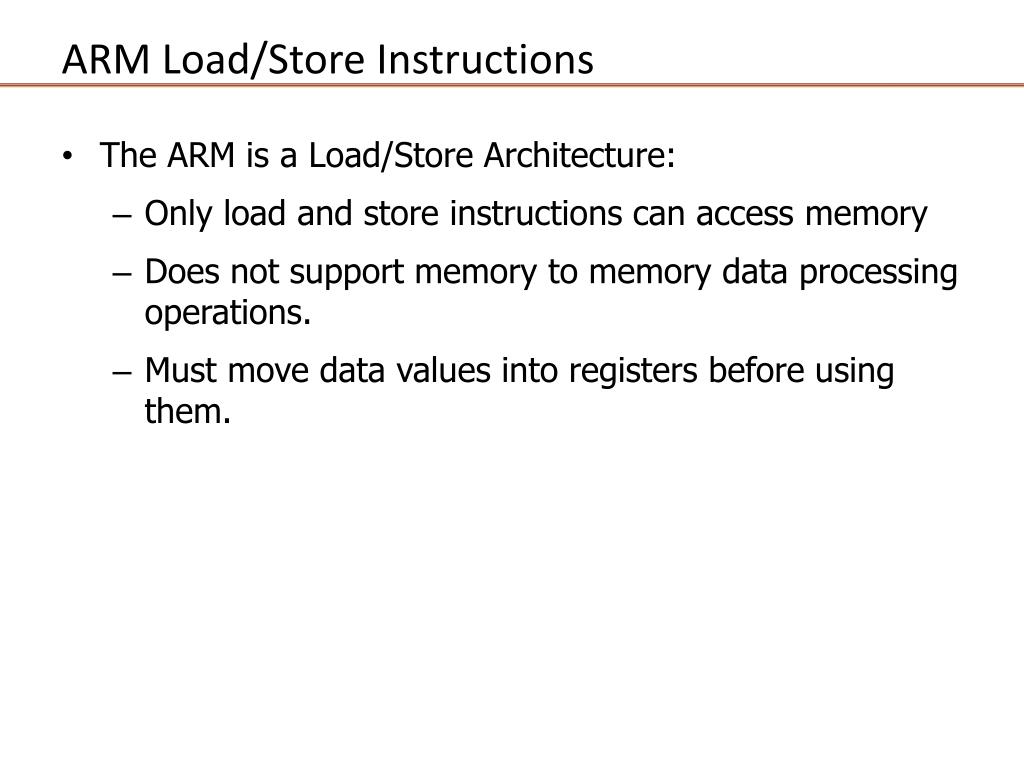 PPT - ARM Load/Store Instructions PowerPoint Presentation, free ...