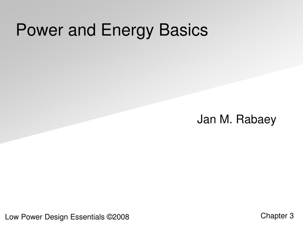 PPT - Power and Energy Basics PowerPoint Presentation, free download ...