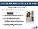 PPT - Professional Credit Repair Services PowerPoint Presentation, free ...