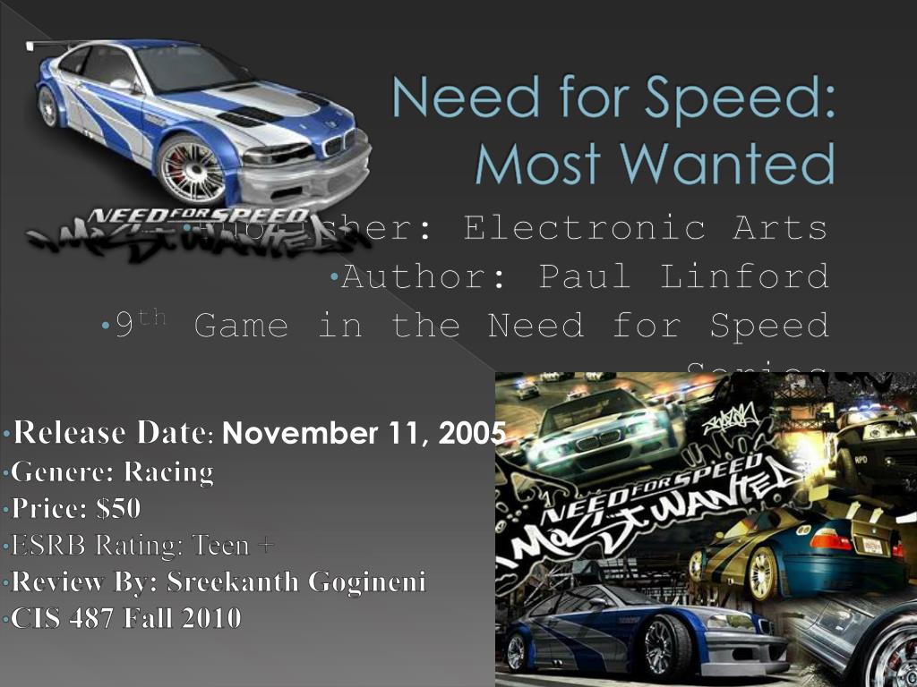 PPT - Need for Speed: Most Wanted PowerPoint Presentation, free ...