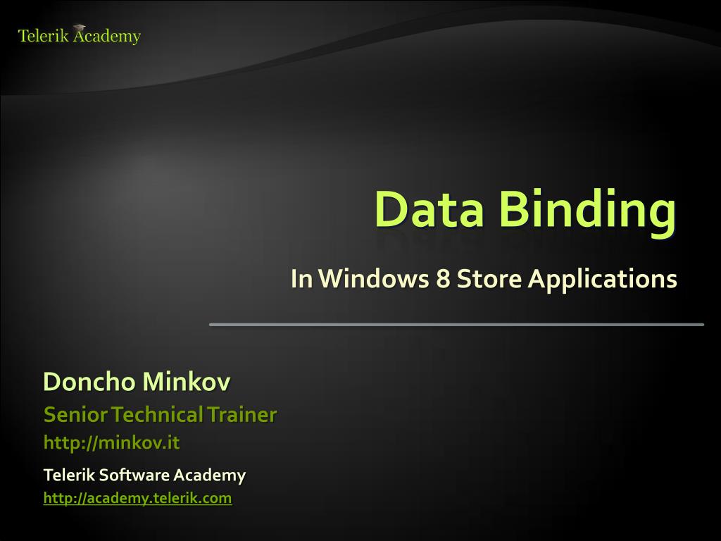 PPT - Data Binding PowerPoint Presentation, free download - ID:2151865