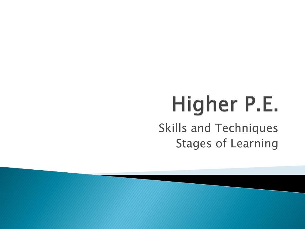 PPT - Higher P.E. PowerPoint Presentation, free download - ID:2151936