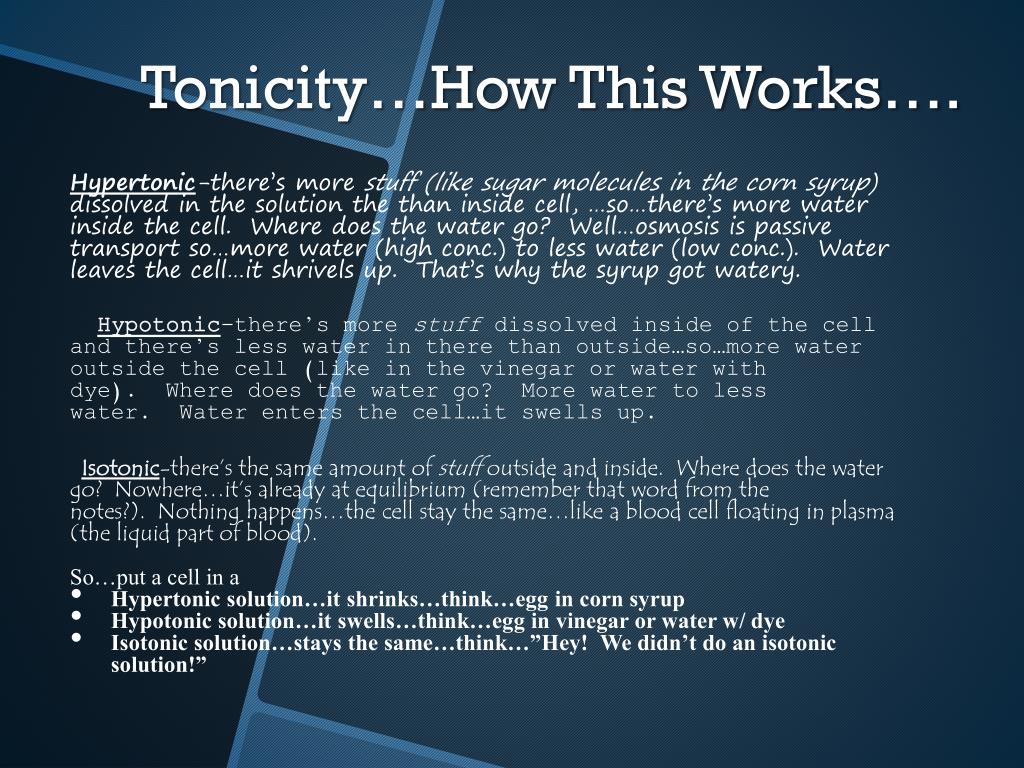 PPT - Tonicity…How This Works…. PowerPoint Presentation, free download ...