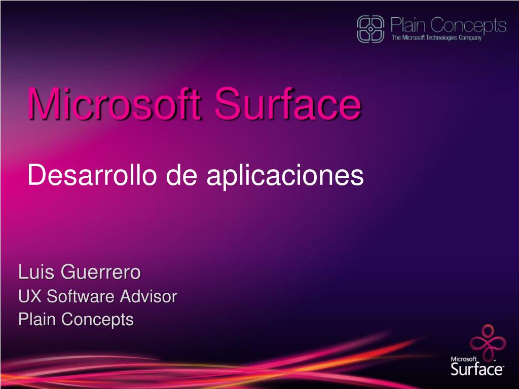 PPT - Microsoft Surface PowerPoint Presentation, free download - ID:2154295