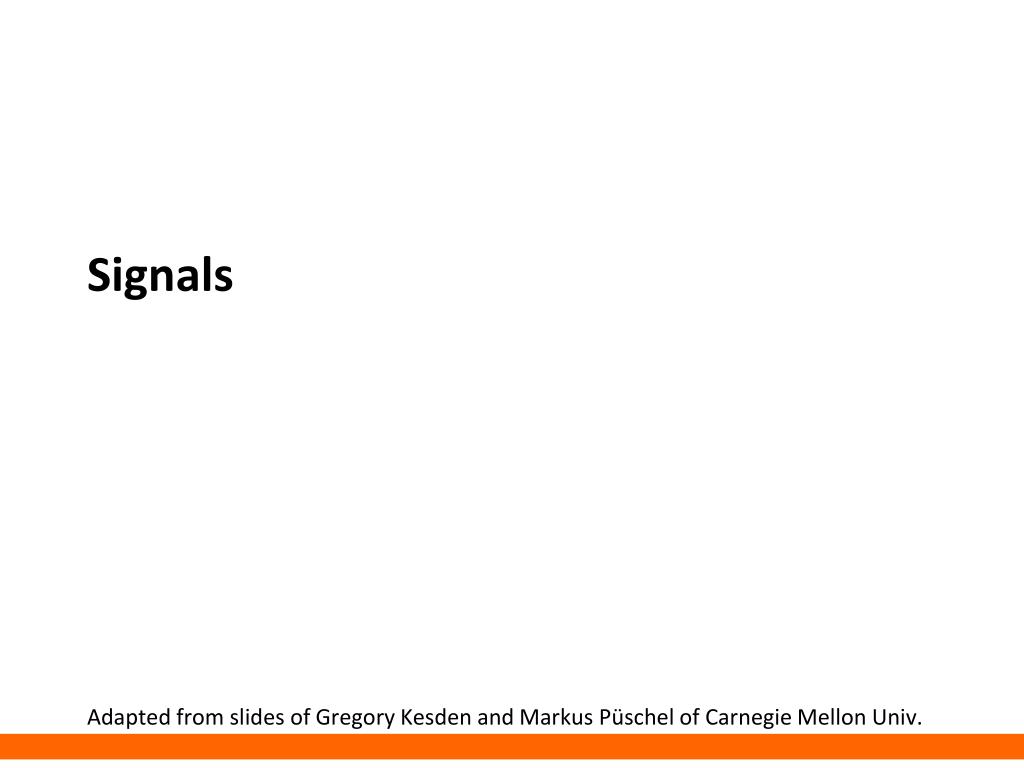 PPT - Signals PowerPoint Presentation, free download - ID:2156992