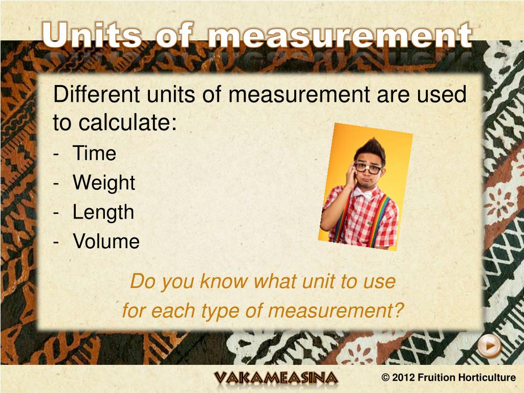 PPT - Units of measurement PowerPoint Presentation, free download - ID ...