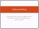 PPT - Writing an Editorial PowerPoint Presentation, free download - ID ...