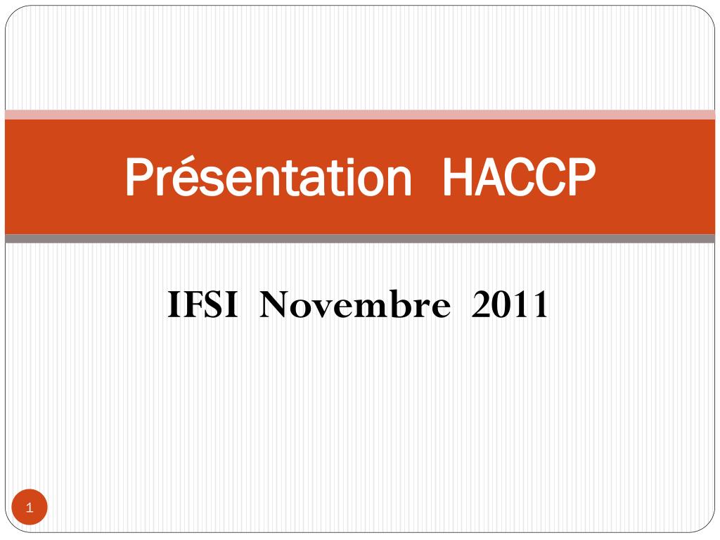 PPT - Présentation HACCP PowerPoint Presentation, free download - ID ...