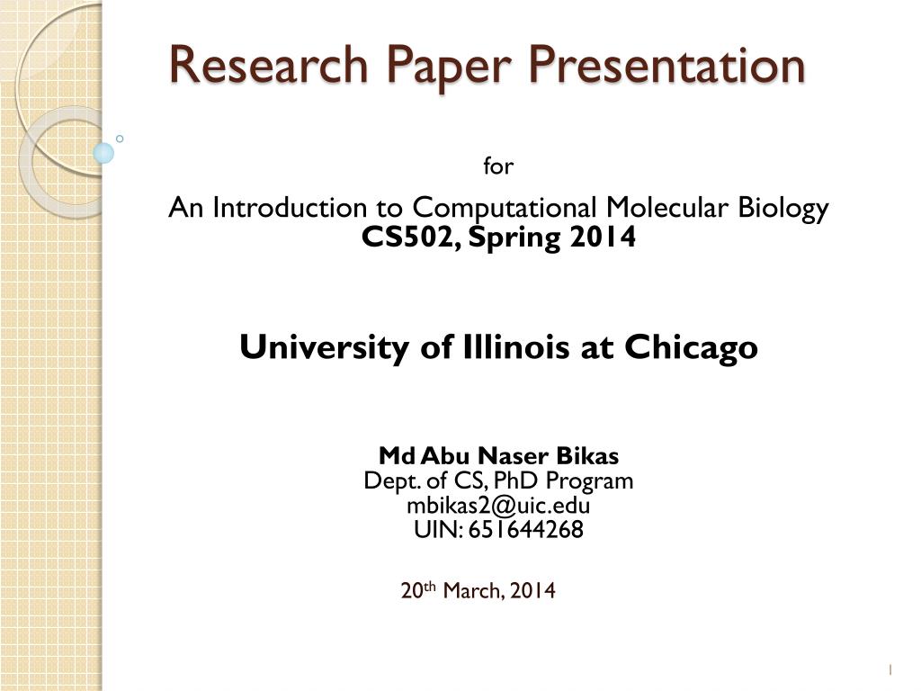 PPT - Research Paper Presentation PowerPoint Presentation, free ...