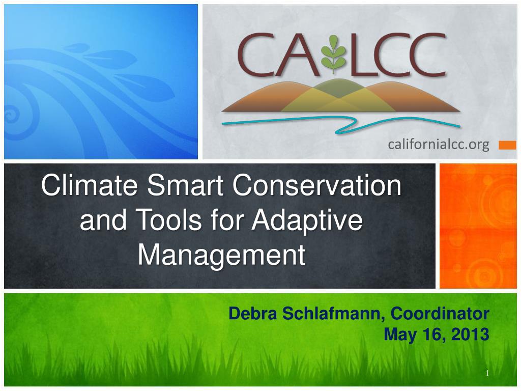 PPT - Climate Smart Conservation and Tools for Adaptive Management ...