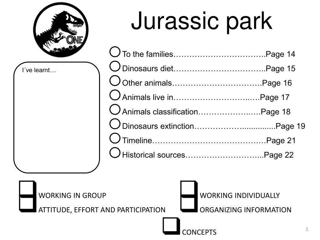 PPT - Jurassic park PowerPoint Presentation, free download - ID:2161928