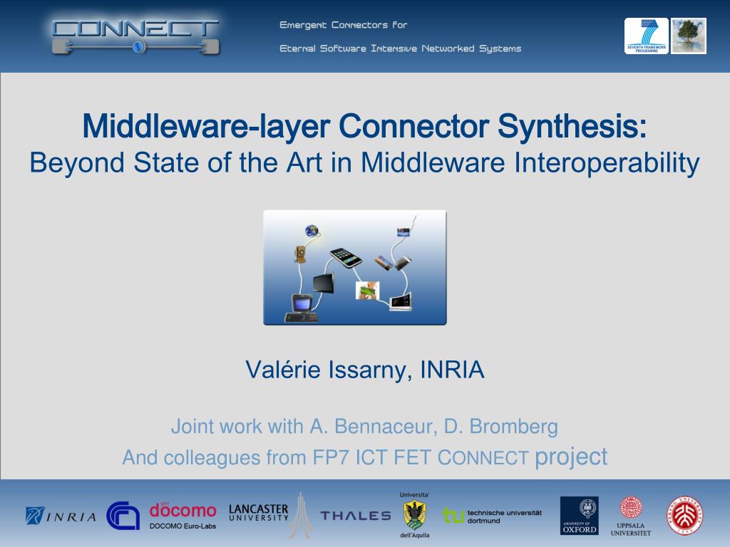 PPT - Middleware-layer Connector Synthesis: Beyond State of the Art in Middleware ...
