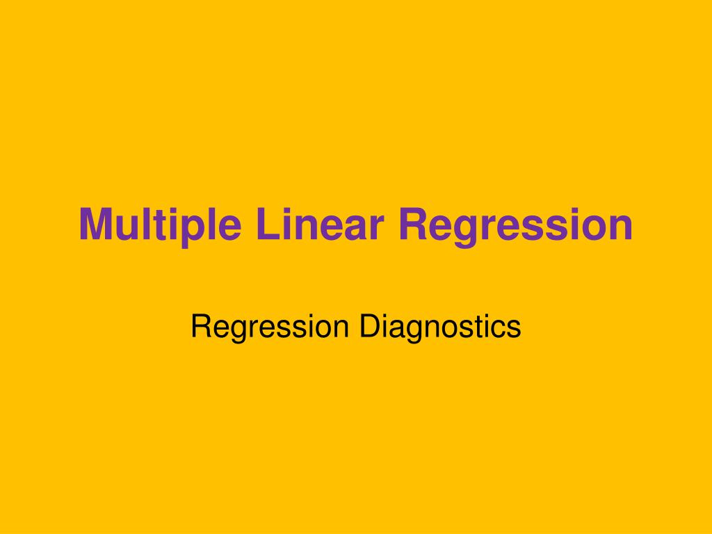PPT - Multiple Linear Regression PowerPoint Presentation, free download ...