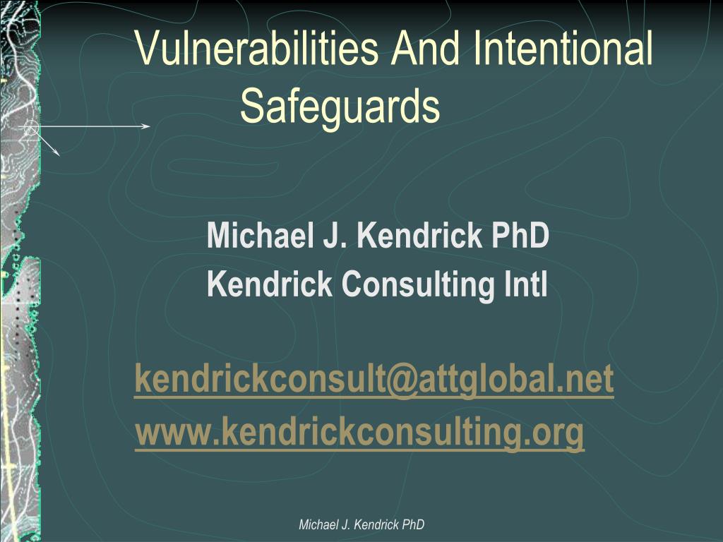 PPT - Vulnerabilities And Intentional Safeguards PowerPoint ...