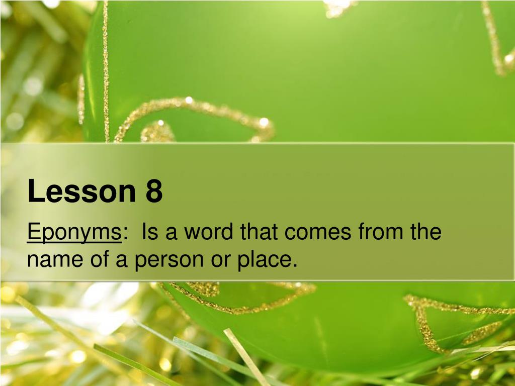 PPT - Lesson 8 PowerPoint Presentation, free download - ID:2163726