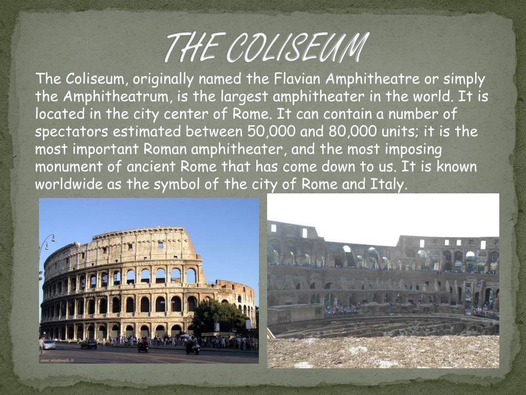 PPT - THE COLISEUM PowerPoint Presentation, free download - ID:2164910