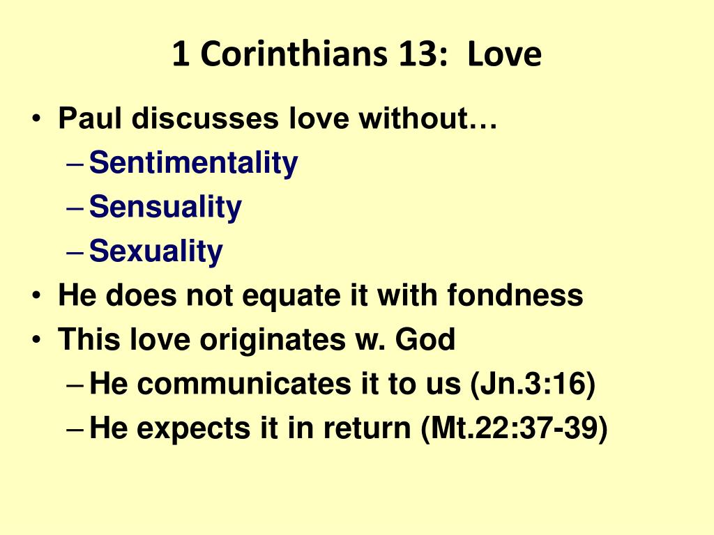 PPT - 1 Corinthians 13: Love PowerPoint Presentation, free download ...