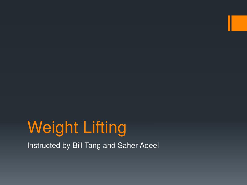PPT - Weight Lifting PowerPoint Presentation, free download - ID:2167506