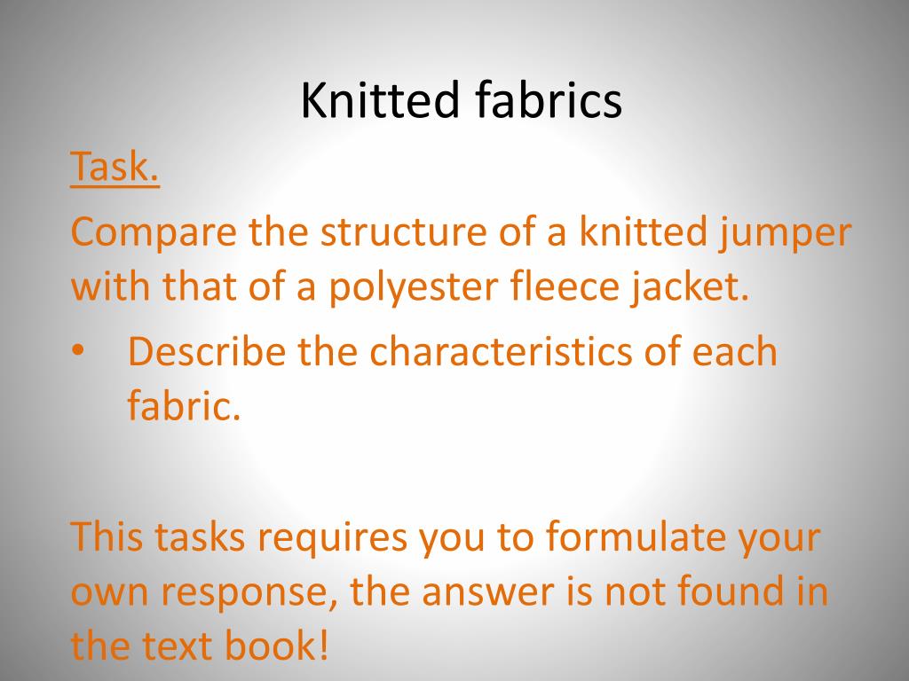 PPT - Knitted fabrics PowerPoint Presentation, free download - ID:2167932