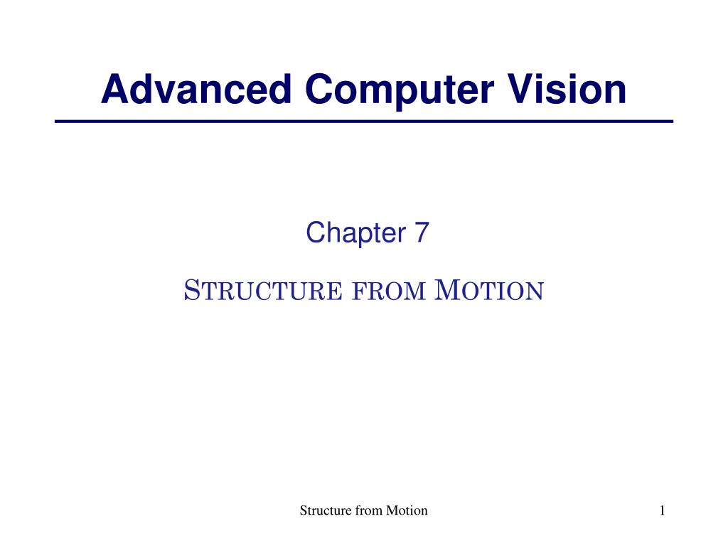 PPT - Advanced Computer Vision PowerPoint Presentation, free download ...