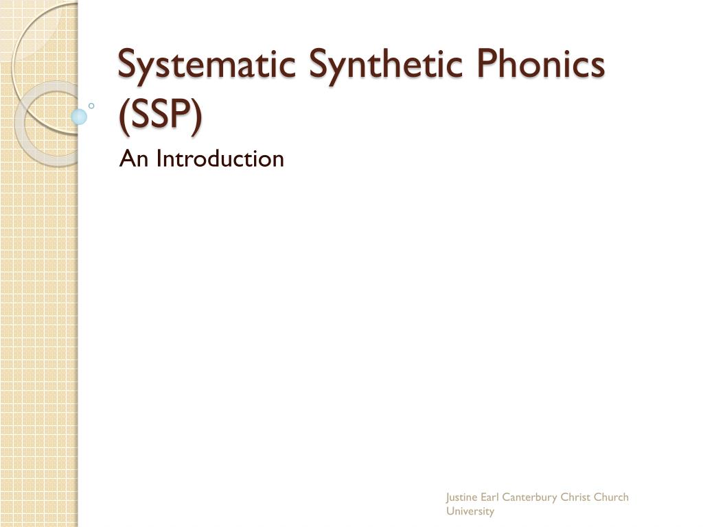 PPT - Systematic Synthetic Phonics (SSP) PowerPoint Presentation, free ...