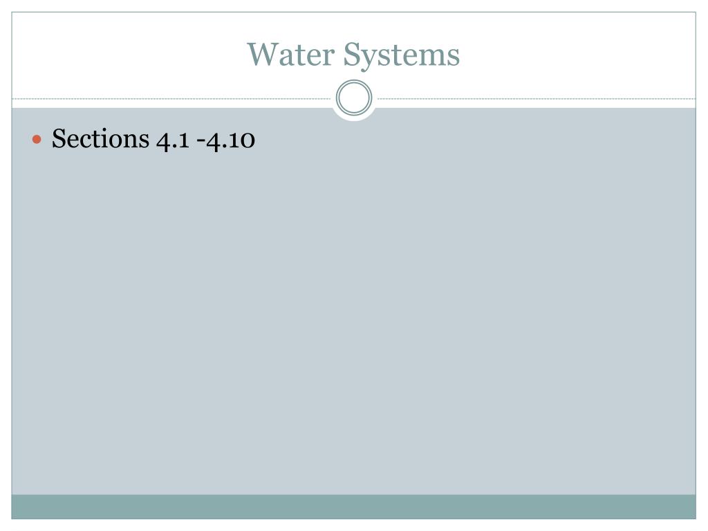 PPT - Water Systems PowerPoint Presentation, free download - ID:2169303