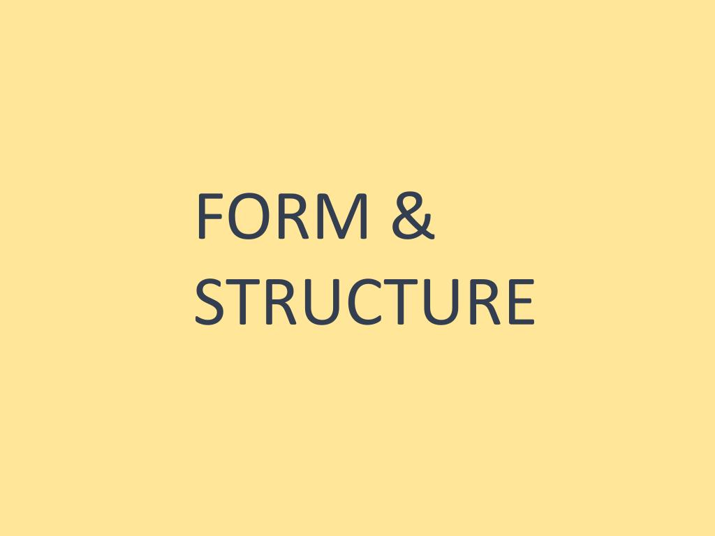 PPT - Exploring FORM & STRUCTURE in Literary Tropes PowerPoint ...