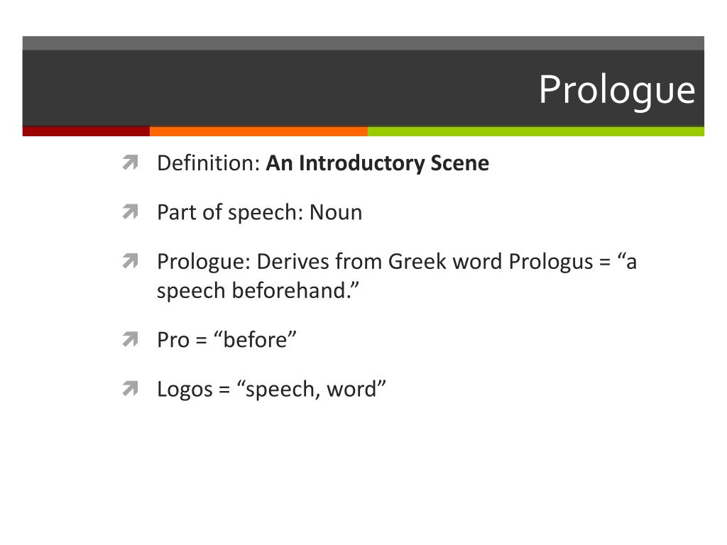 PPT - Prologue PowerPoint Presentation, free download - ID:2174371
