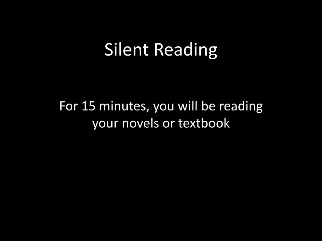 PPT - Silent Reading PowerPoint Presentation, free download - ID:2177182