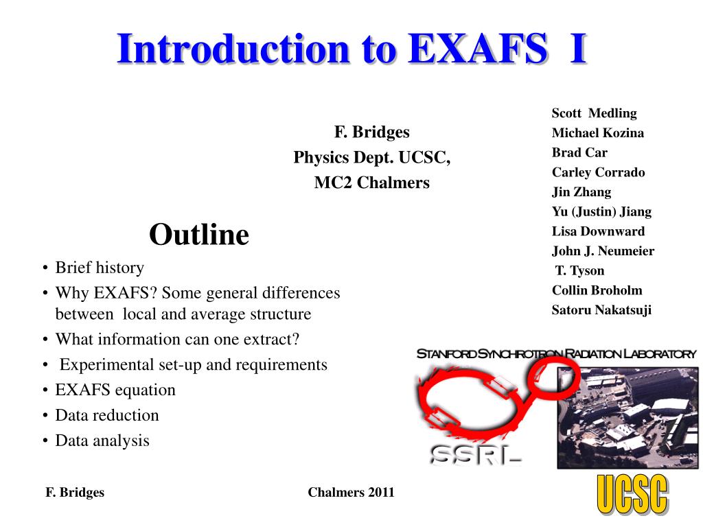 PPT - Introduction to EXAFS I PowerPoint Presentation, free download ...