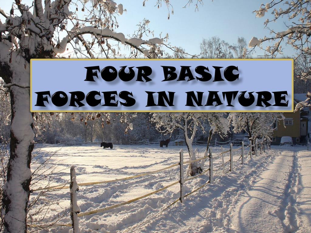 PPT - FOUR BASIC FORCES IN NATURE PowerPoint Presentation, free ...