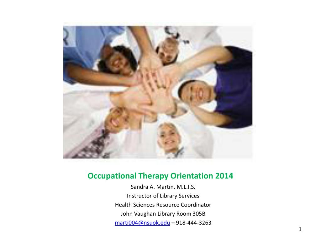 PPT - Occupational Therapy Orientation 2014 PowerPoint Presentation ...