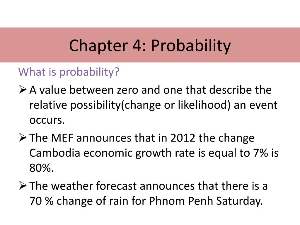 PPT - Chapter 4: Probability PowerPoint Presentation, free download ...