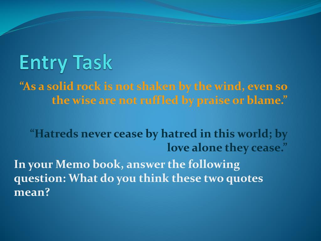 PPT - Entry Task PowerPoint Presentation, free download - ID:2185133